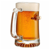 Beer Mug with Bullet by BenShot. Bar Glassware Made in USA