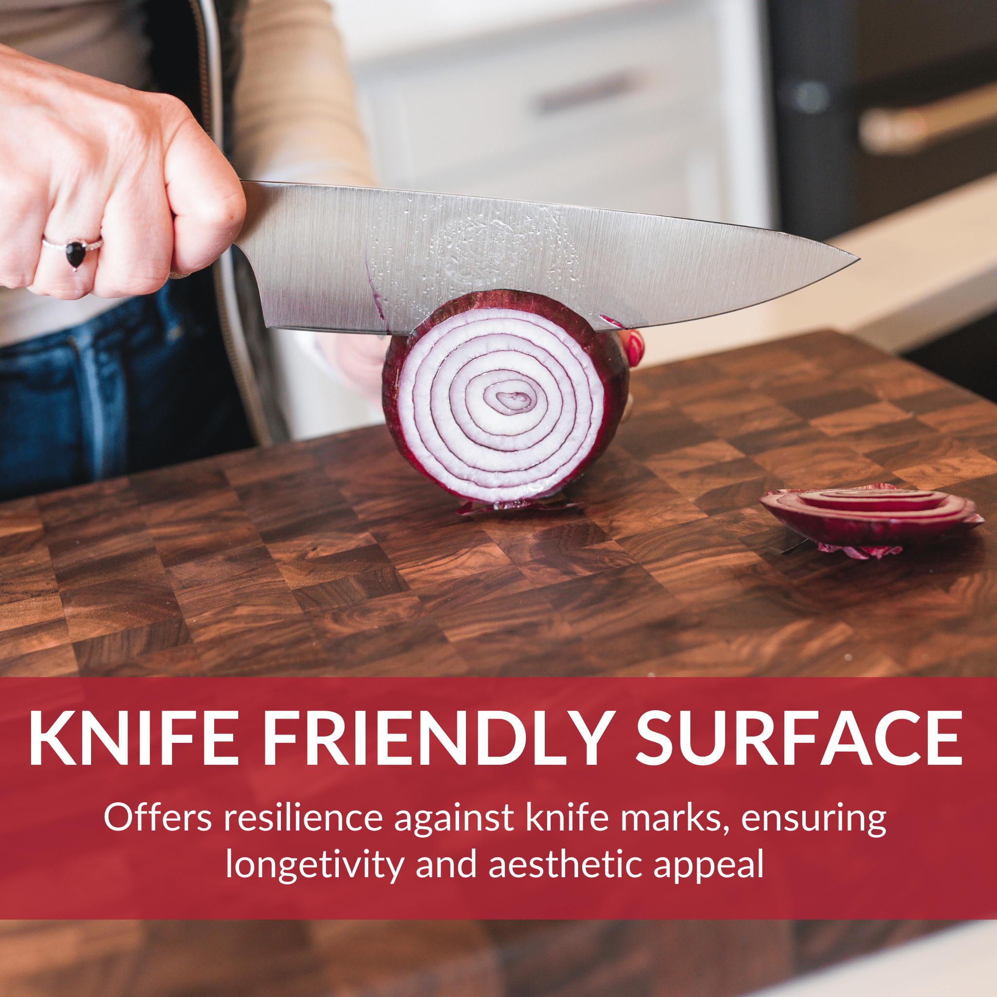 14x18 Inch End Grain Medium Walnut Wood Cutting Board - Made in USA